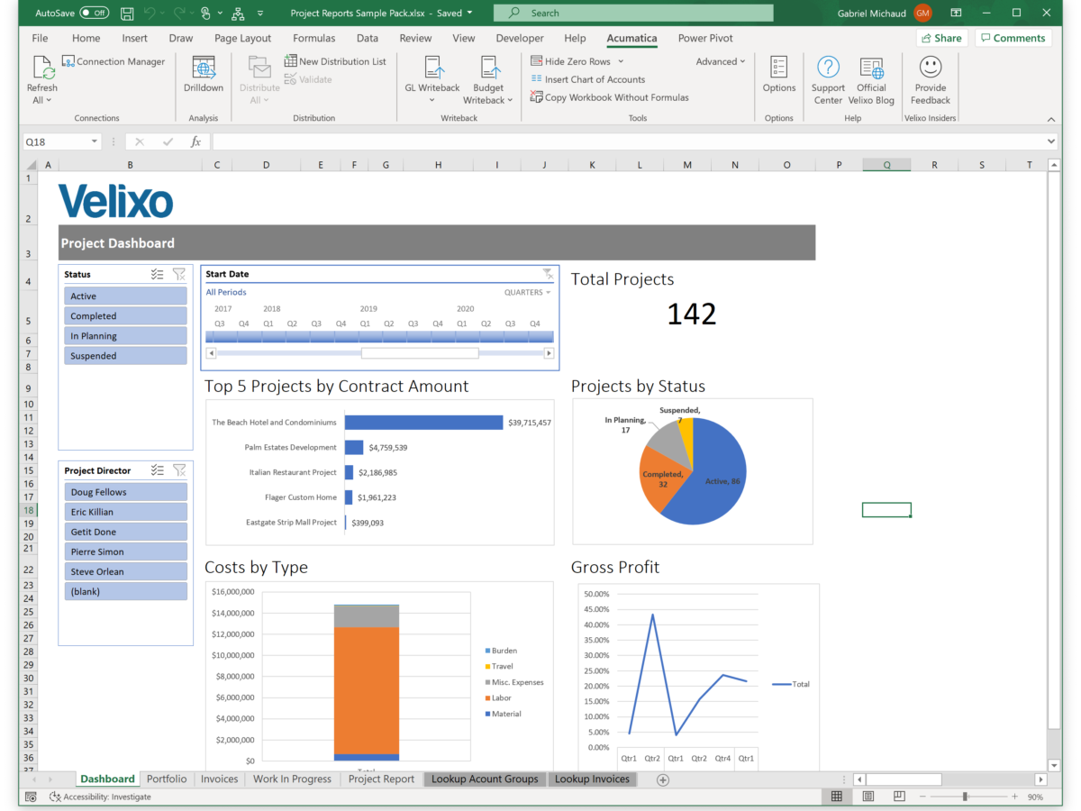 Excel-based reporting for Acumatica powered by Velixo | PC Bennett ...